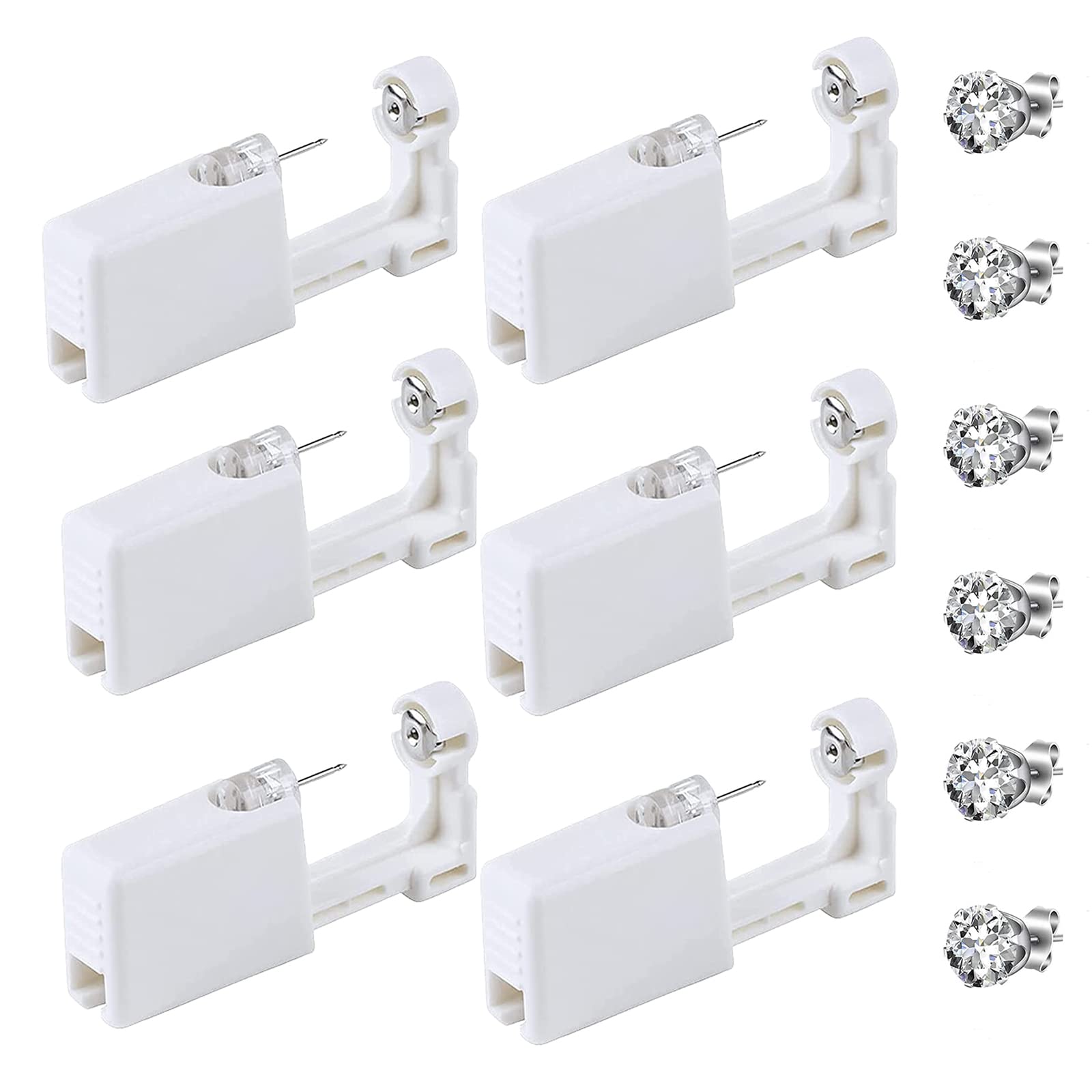 Ear Piercing Gun Kit - Yuelong 6pcs Self Ear Piercing Gun with Sterile ...