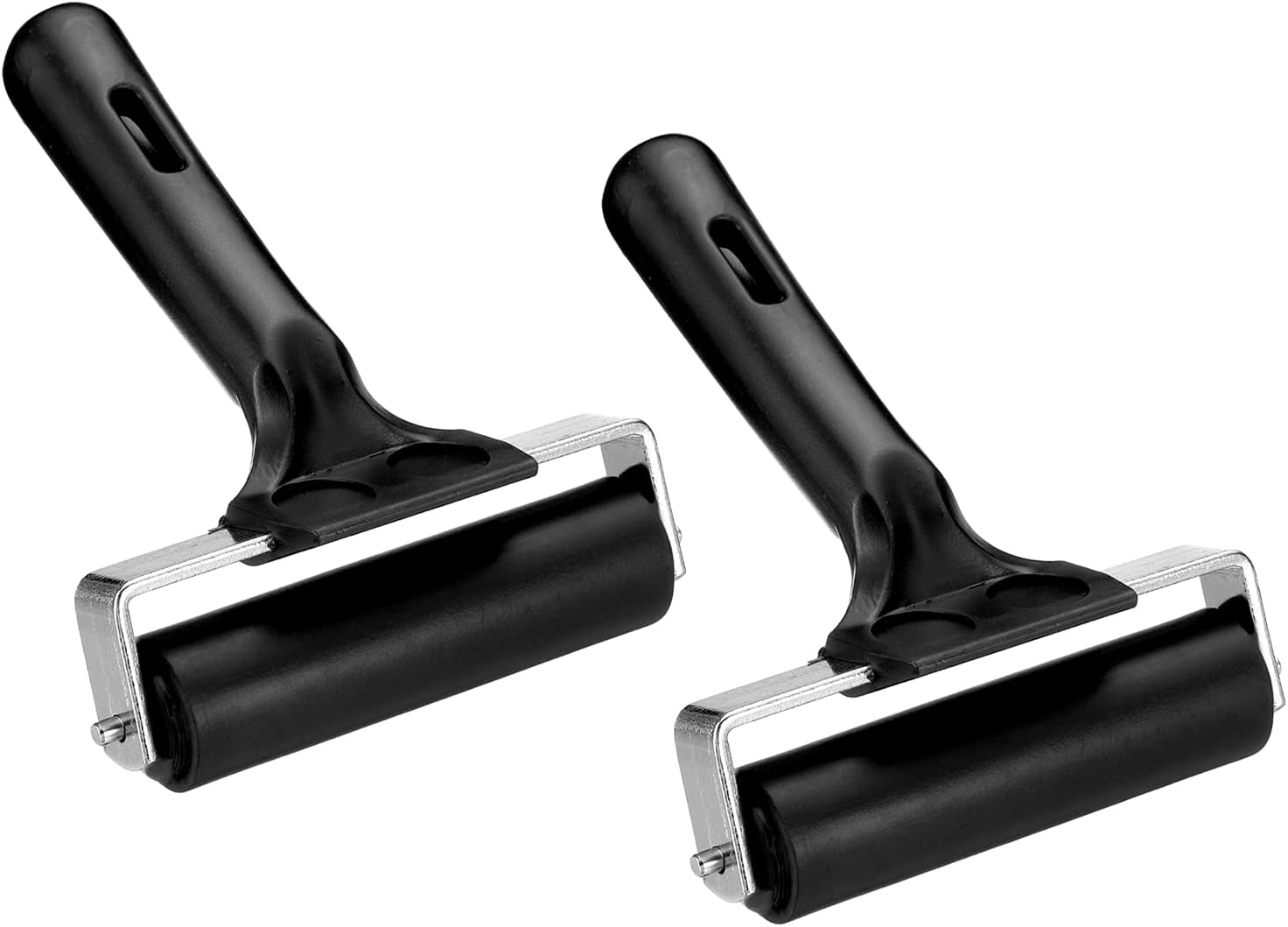 Amazon.com: PATIKIL 4 Inch Rubber Roller Brayer, 2pcs Anti Skid Hard ...