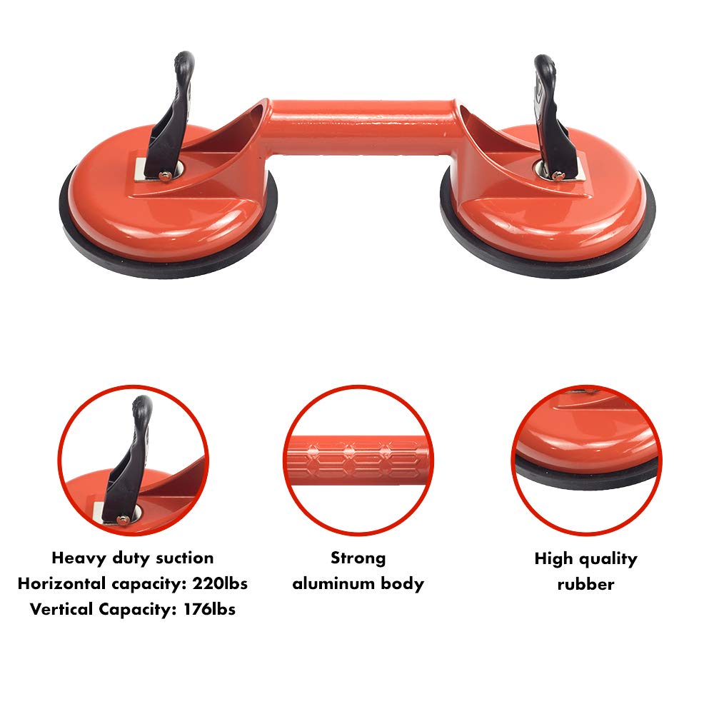 Snapklik.com : Glass Suction Cups Heavy Duty Aluminum Vacuum Plate ...