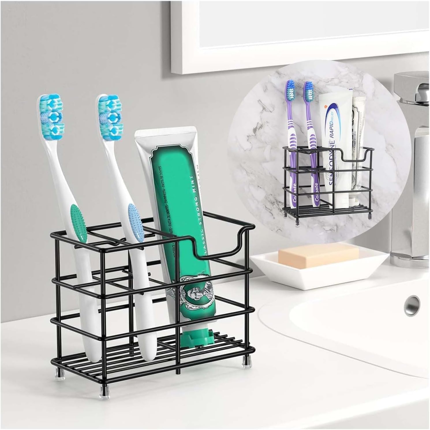 toothbrush holder stainless steel black toothbrush holder wall mounted ...