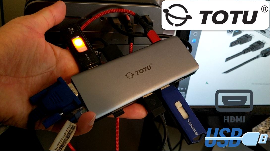 Watch TOTU USB Type C 13 In 1 Hub Pro | Mini Docking Station on Amazon Live