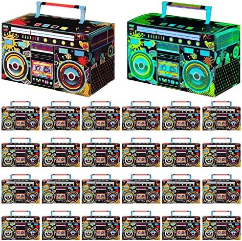 Amazon.com: Sabary 24 Pcs 80s Party Favors Boom Boxes 5.9 x 3 x 3.5 ...