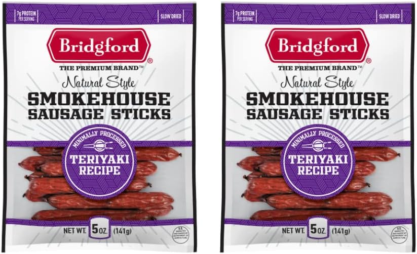 Amazon.com: Bridgford Smokehouse Sausage Sticks, High Protein, Keto ...