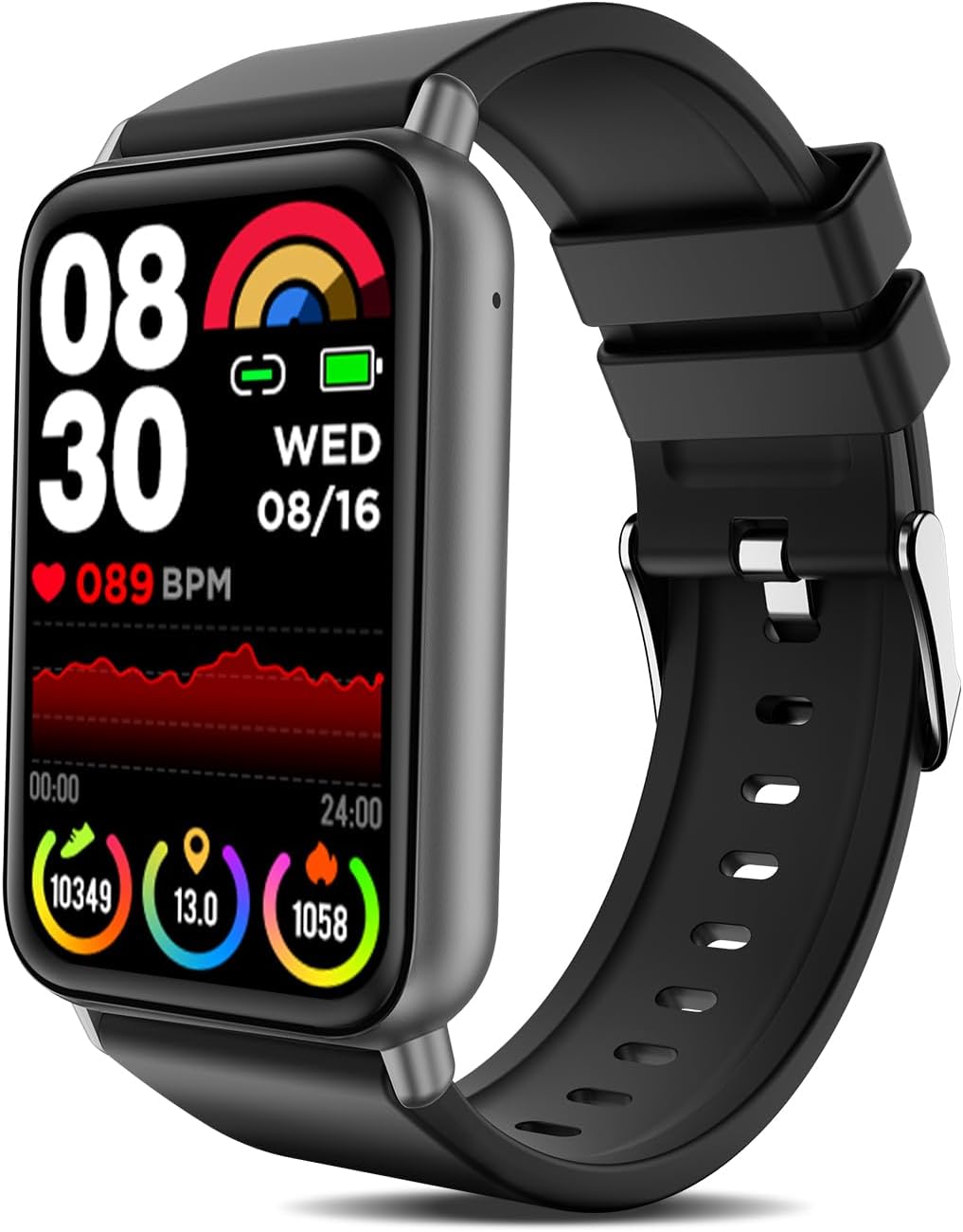 Amazon.com: KEEPONFIT Smart Watch, 1.83" Touch Screen Smartwatch with ...