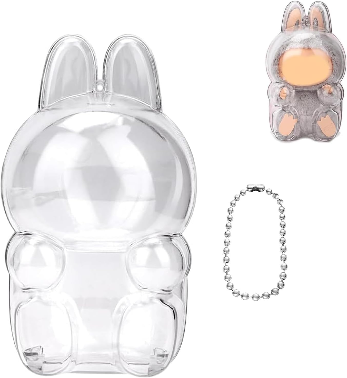 Techchii Keychain Case for Labubu Doll, Protective Keychain for Labubu ...