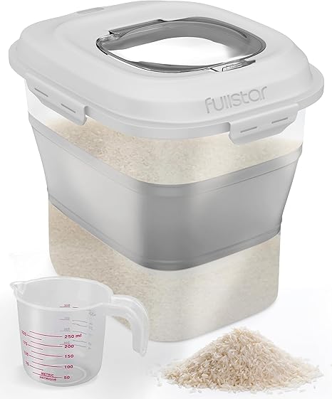 Amazon.com: Fullstar 50 Lbs Rice & Flour Storage - Large Food & Pet ...