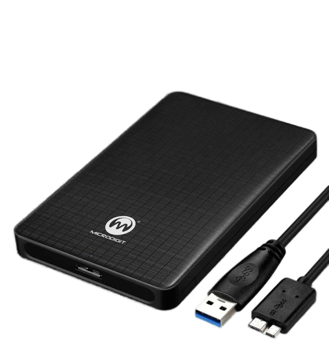 MicroDigit HDD Enclosure Csae for Storage Capacity with The HDD ...