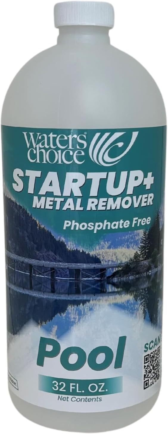 Amazon.com : Waters Choice Startup+ Pool Metal Remover - 32 oz ...