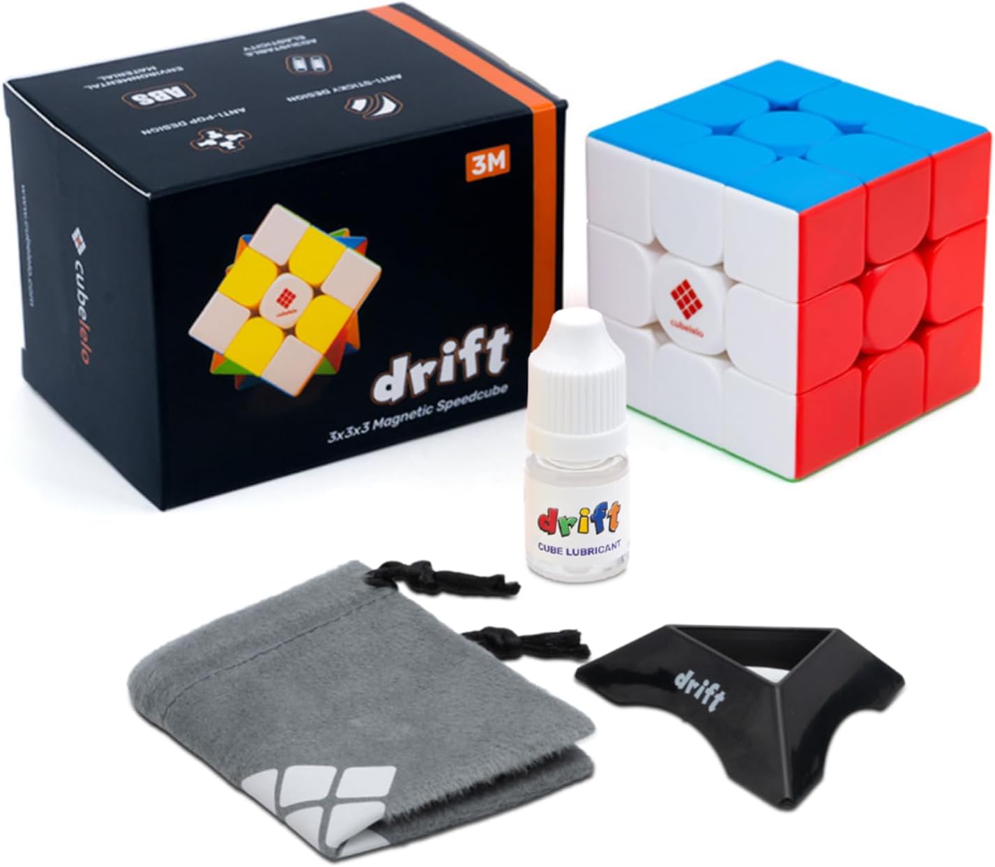 Cubelelo Drift 3M 3x3 (Magnetic) Stickerless Speed Cube | Enhances Auto ...