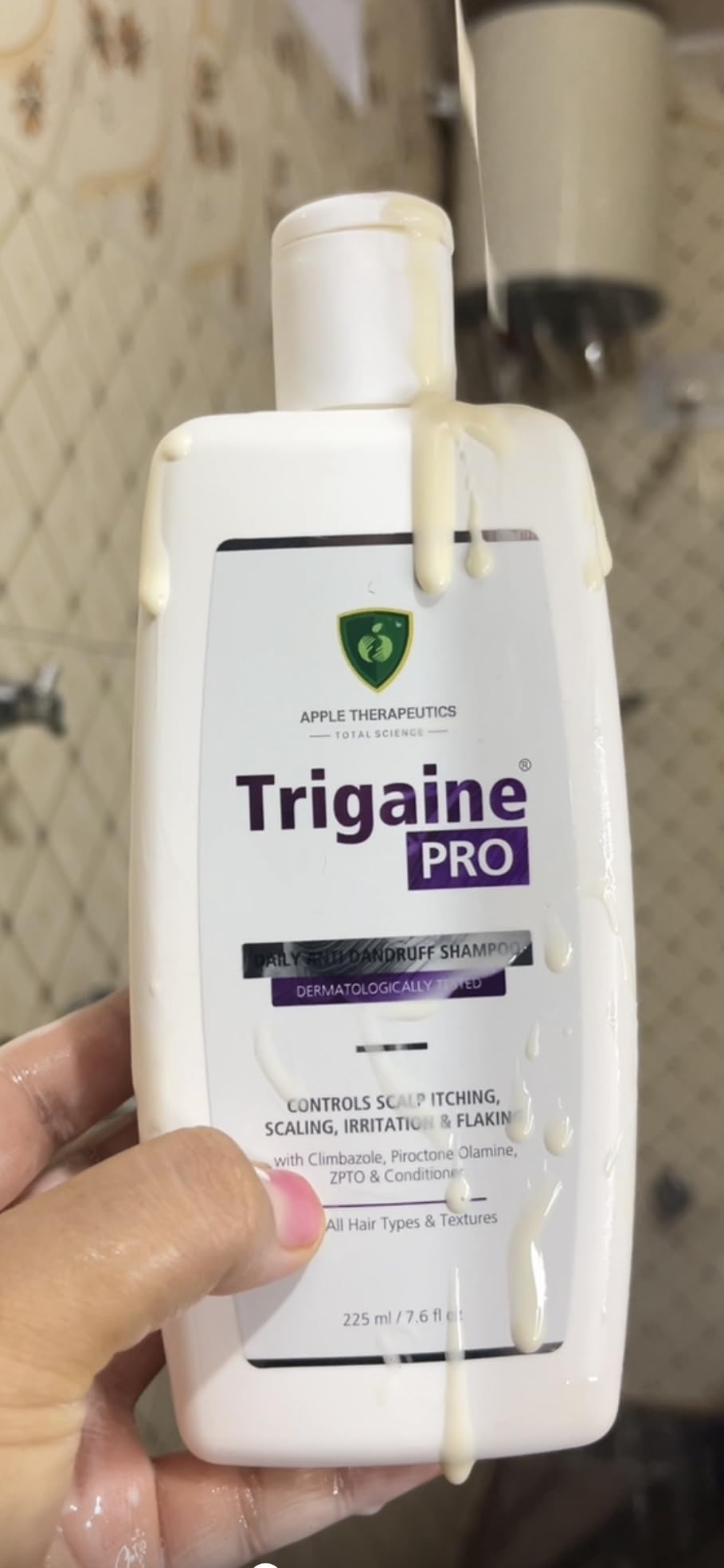 Buy Trigaine PRO Anti-Dandruff Shampoo 225ml | Dermatologist-Tested ...