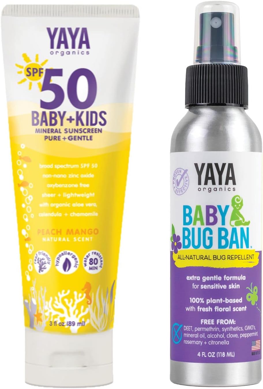 Amazon.com: YAYA Organics Sun + Protection Bundle for Baby + Kids ...