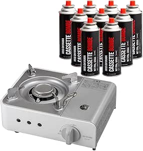 Amazon | 【セット買い】アイリスオーヤマ カセットコンロ ミニ オフホワイト IGC-M1-W カセットボンベ 250g×3本入×3組 | アイリスオーヤマ(IRIS OHYAMA ...