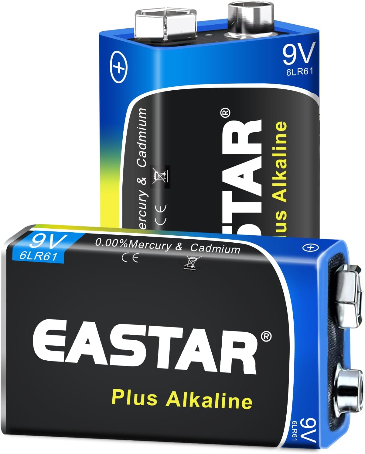 Amazon.com: Energizer MAX 9V Batteries (2 Pack), 9 Volt Alkaline ...