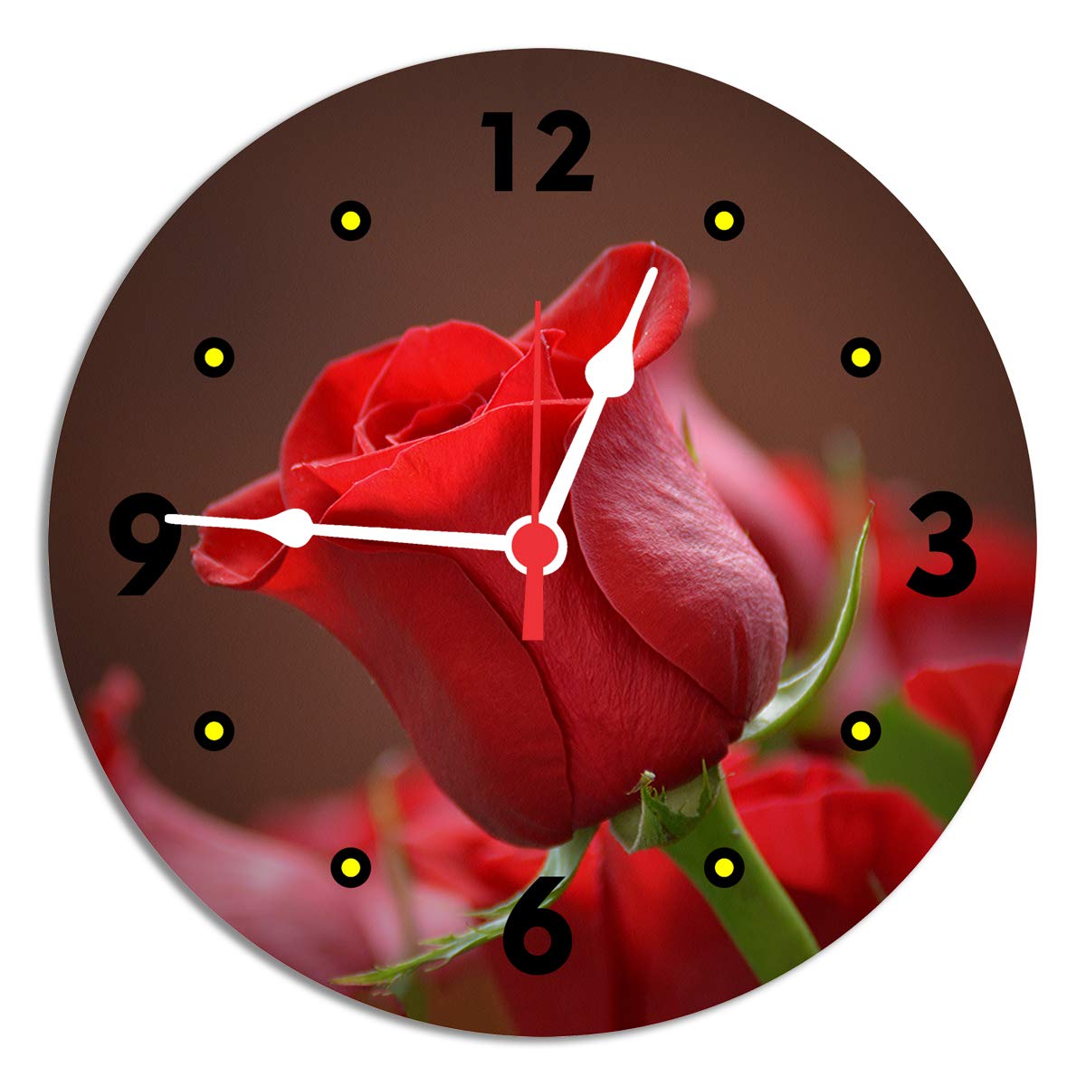 Sitannya Happy Rose Day Round Wall Clock | Valentine Gifts for ...