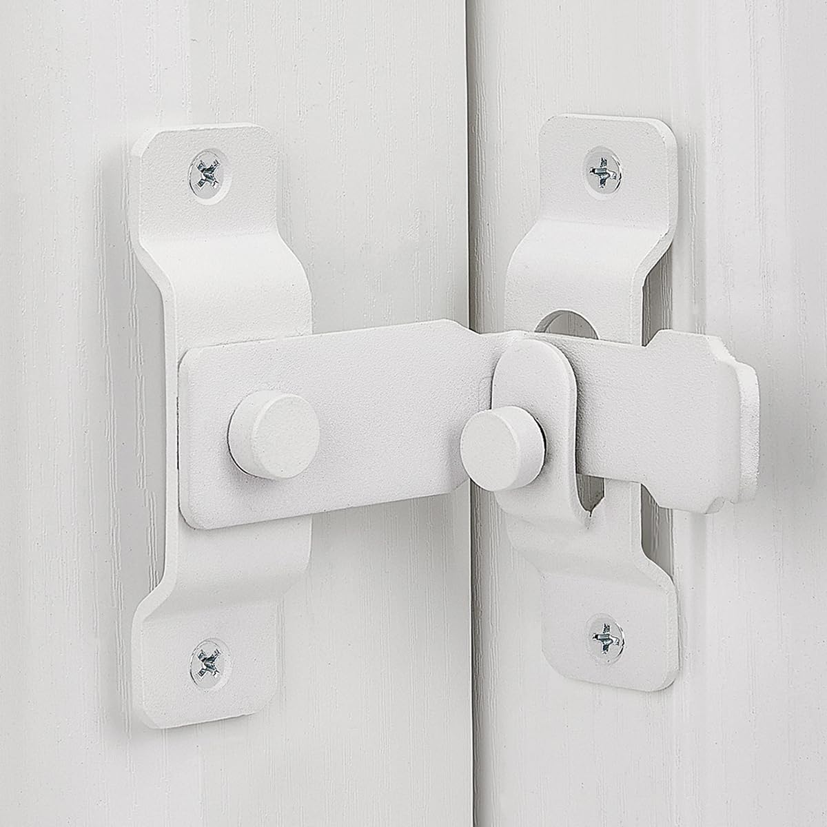 Amazon.com: Wocoe 90 Degree Flip Door Sliding Latch, Matte White ...