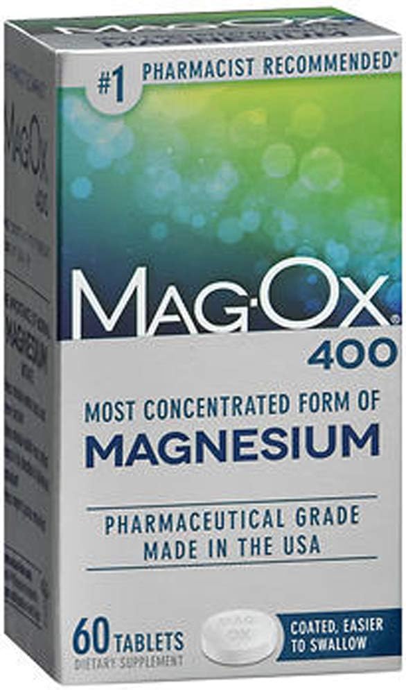 Amazon.com: Mag-Ox 400 Magnesium, Tablets 60 Each ( Pack Of 3 ...