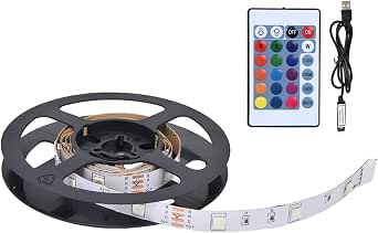 Amazon.com: led strip 5v usb + DC 5V USB Led Strip 5050 RGB Flexible ...
