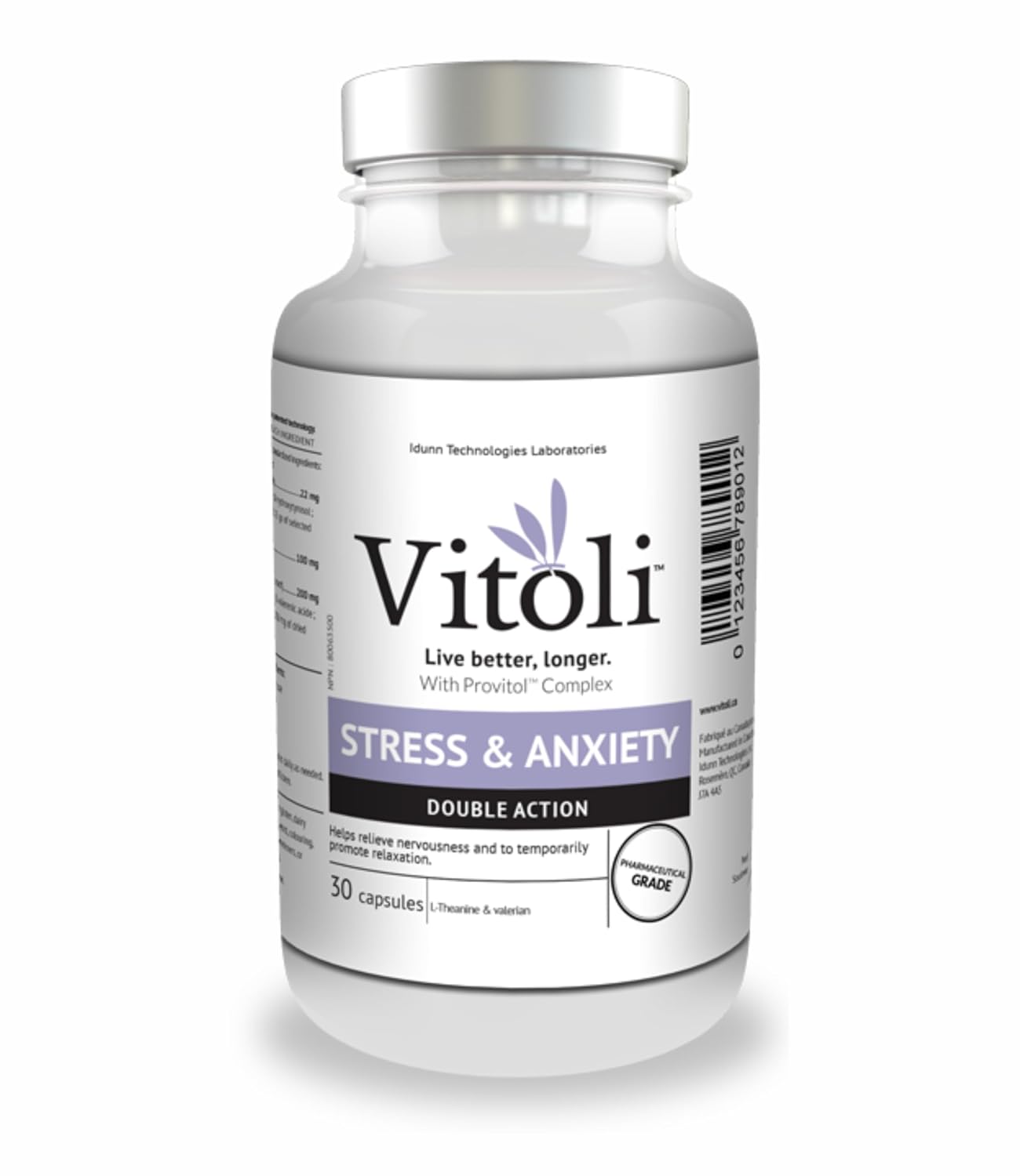 Vitoli Stress & Anxiety Relief Capsules - Made in Canada