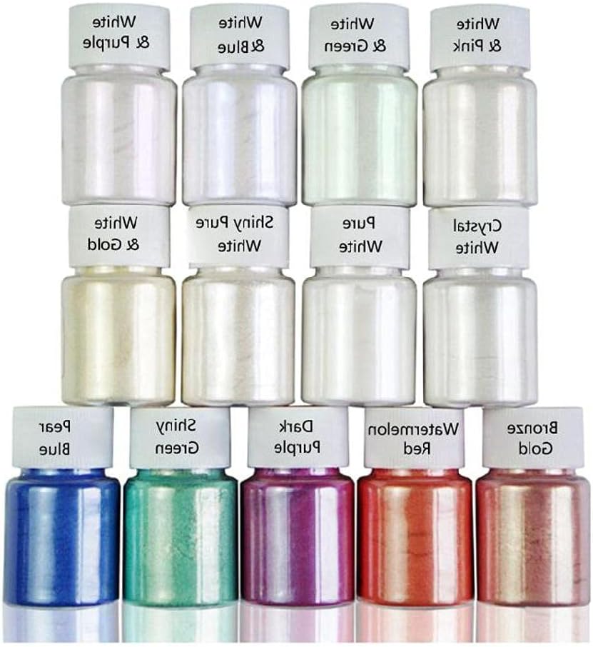 Amazon.com: Whigetiy 13 Colors for Aurora Resin Powder Mica Pearlescent ...