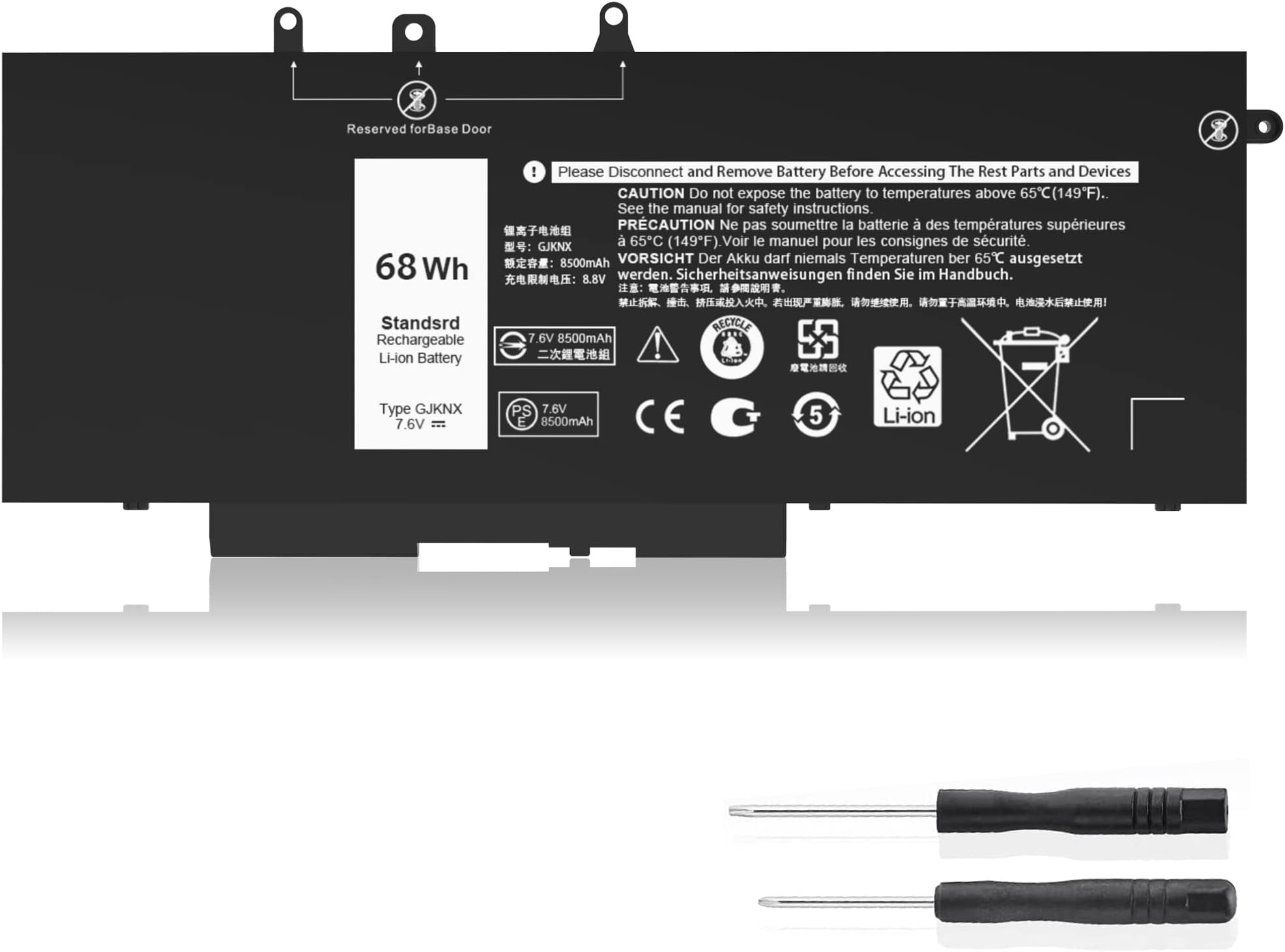 Amazon.com: 68Wh GJKNX Laptop Battery Replacement for Dell Latitude ...