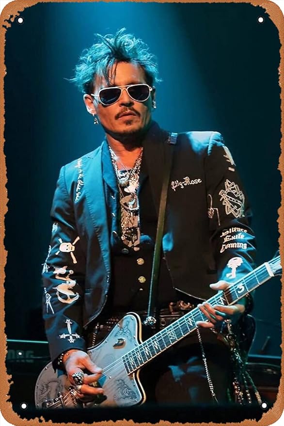 Amazon.com: Metal Sign - Johnny Depp Tin Poster 12 X 8 Inches: Posters ...