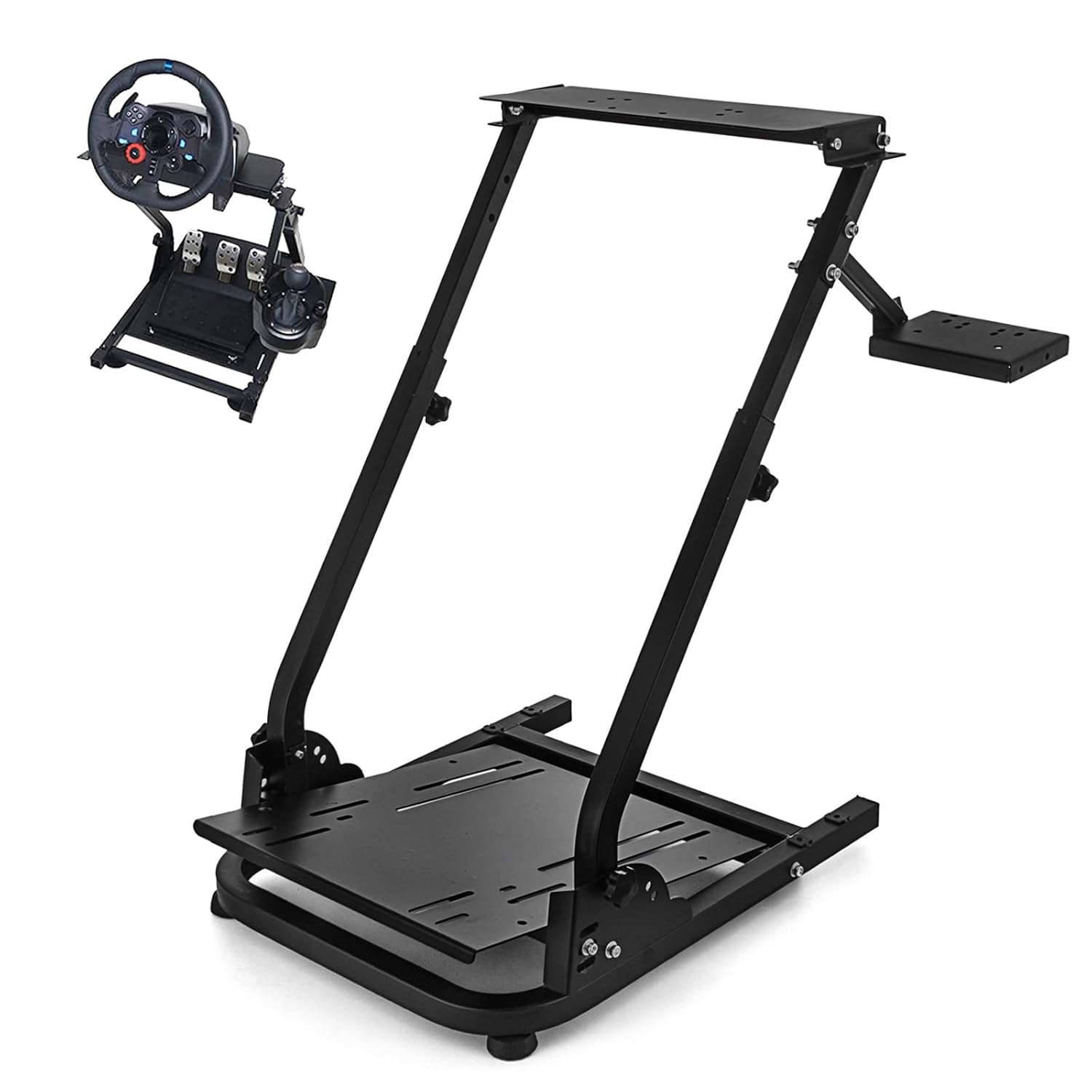 Amazon.com: Mstge Racing Wheel Stand, Height Adjustable Driving ...