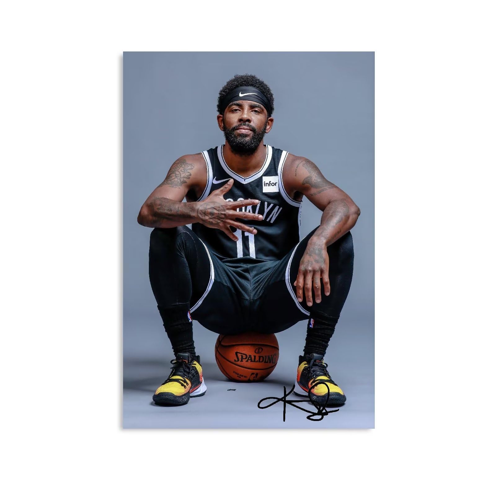 Amazon.com: WYOERN Basketball Kyrie Star Irving 12x18inches Unframed ...