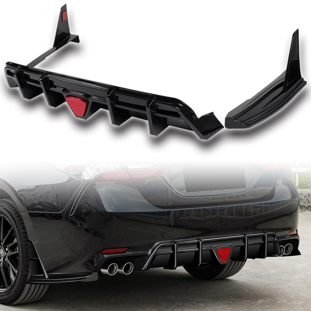 Amazon.com: W-POWER, Rear Diffuser Compatible with 2018-2024 Toyota ...