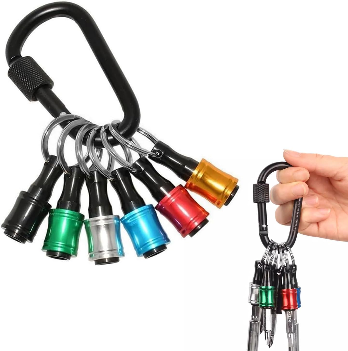 SULIVES 6Pcs 1/4 Inch Hex Shank Bit Holder Gadgets, Lightweight ...