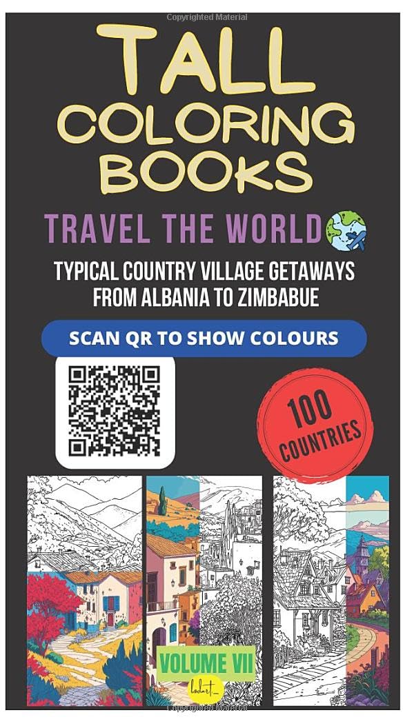 Amazon.com: TALL COLORING BOOKS - VOLUME VII: TYPICAL COUNTRY VILLAGE ...