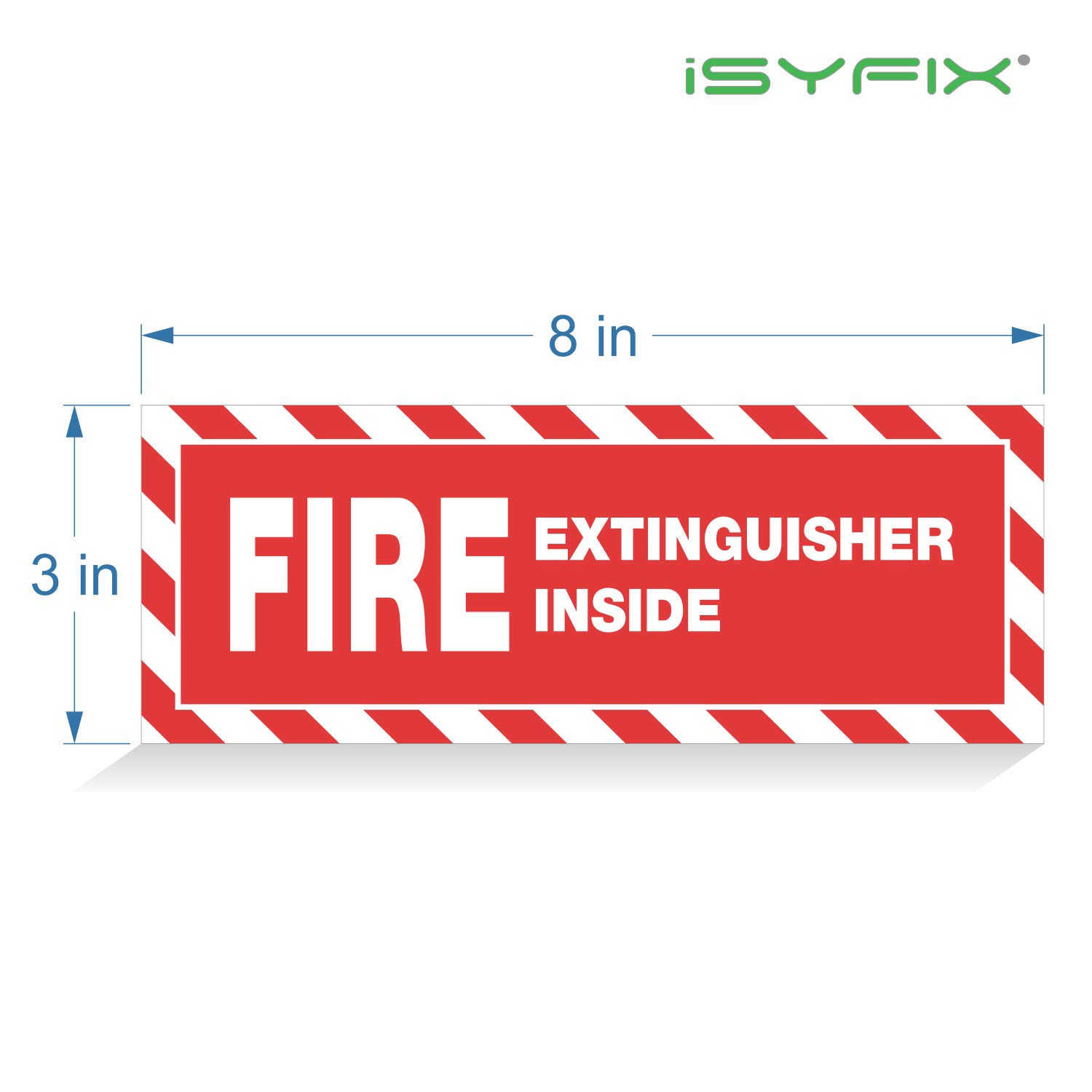 Snapklik.com : iSYFIX Fire Extinguisher Inside Signs Stickers 4 Pack ...