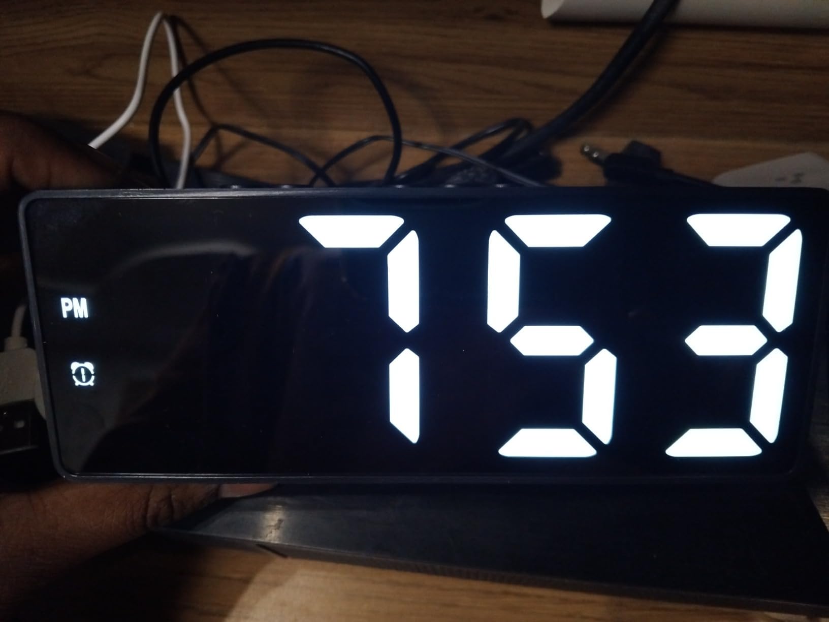 Buy Peakeep Digital Alarm Clock,Digital Table Clock with Dimmable LED ...