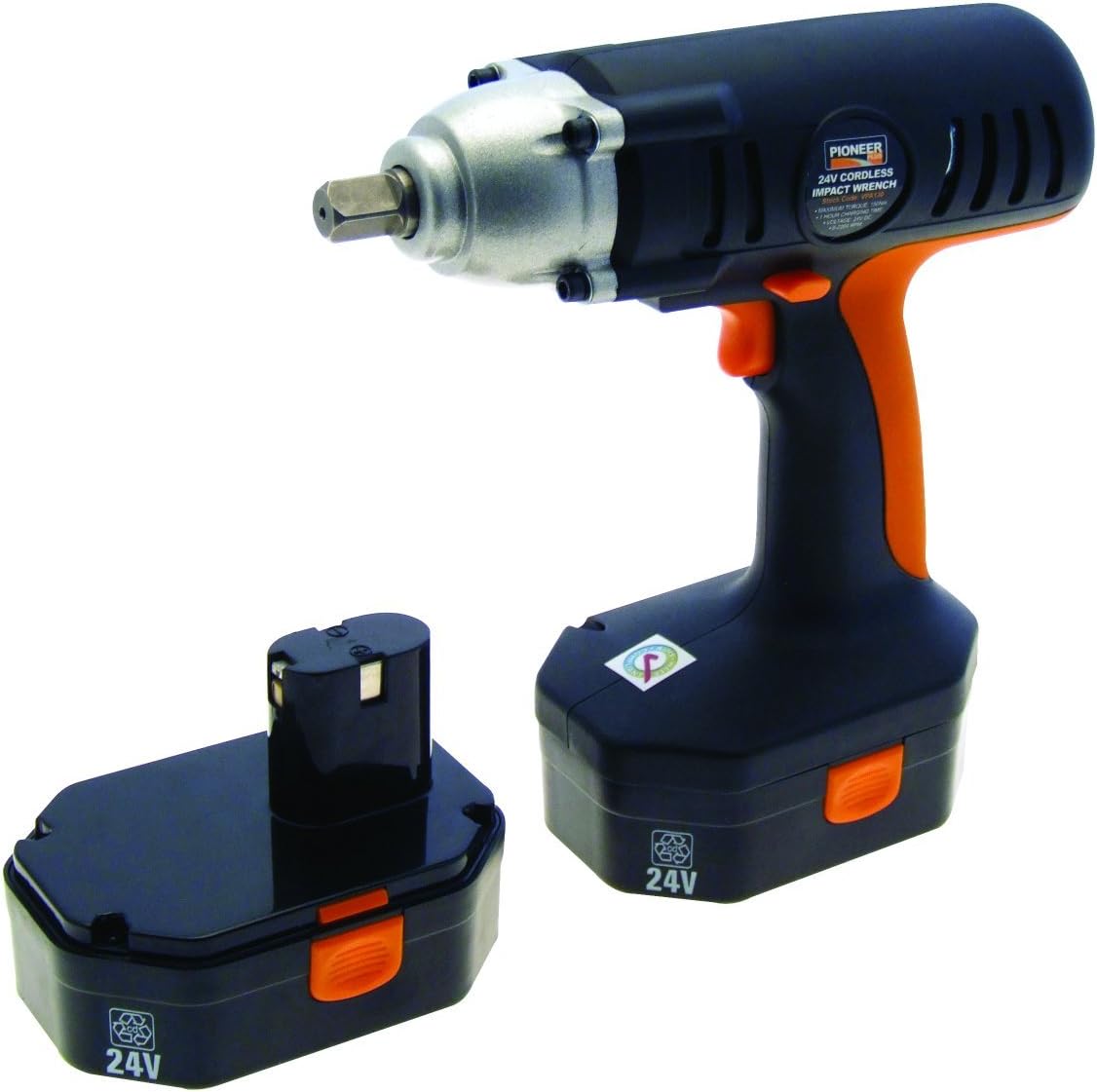 Rolson Tools 70789 24v 1/2" Impact Wrench Two Battery One Fast Charger ...