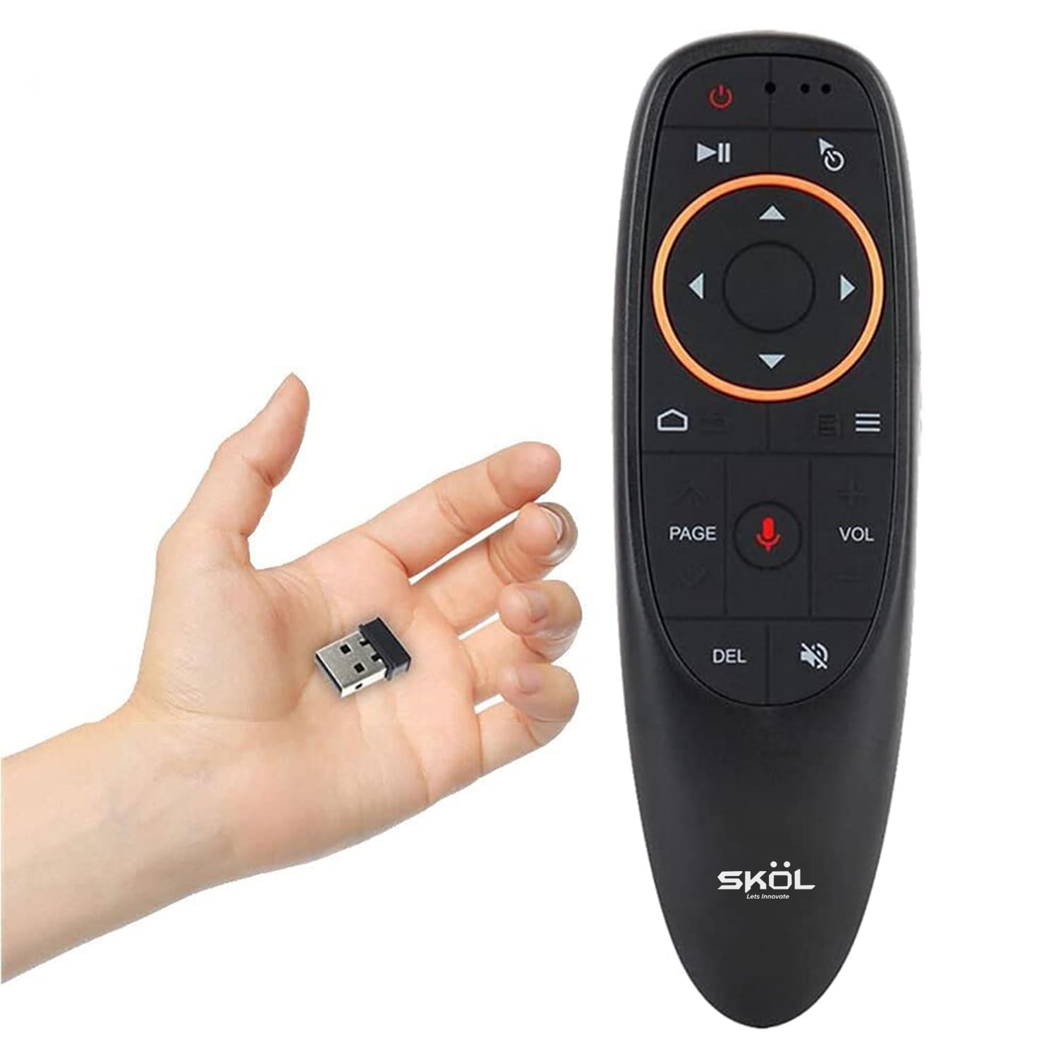 SKOL Wireless Air Mouse Remote G10 Model Voice Remote Control 2.4Ghz ...