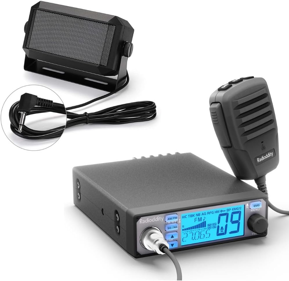 Amazon.com: [with External Speaker] Radioddity CB-500 CB Radio Mobile ...