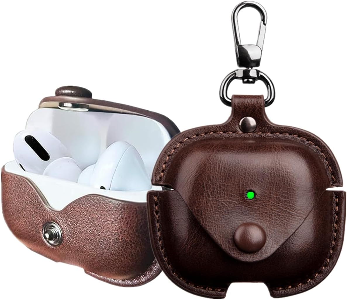 Amazon.com: Leather Case for AirPods Pro3, for AirPod Pro 3th ...