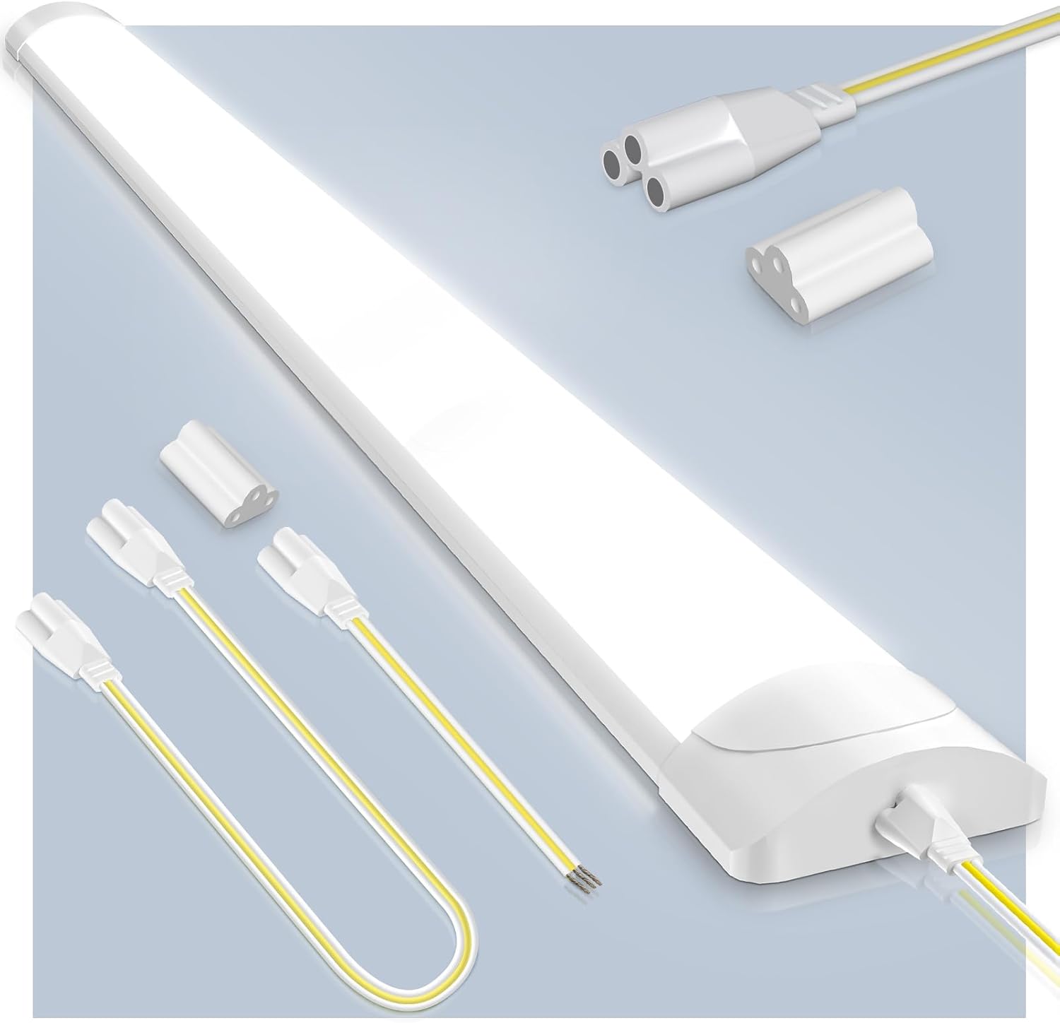 wowspeed 30W LED Tube Light, 3FT LED Batten Light Linkable, IP65 ...
