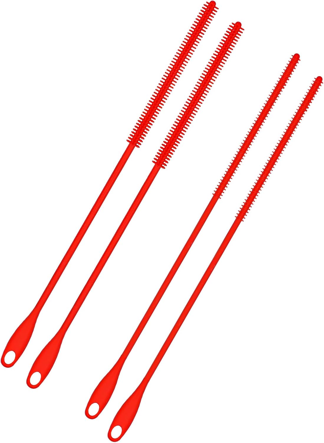 Amazon.com: 4pcs Silicone Straw Brushes, 6mm+8mm Long Straw Cleaner ...