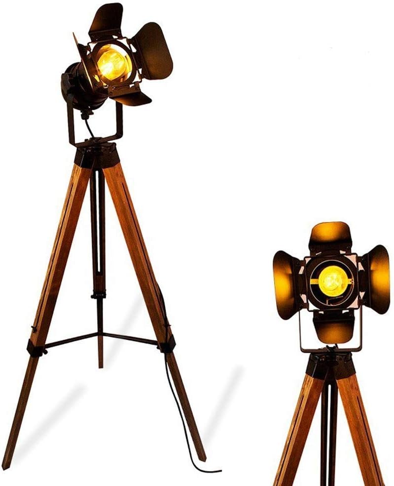 The New Antique Store Retro Hollywood Searchlight Floor Lamp Tripod ...