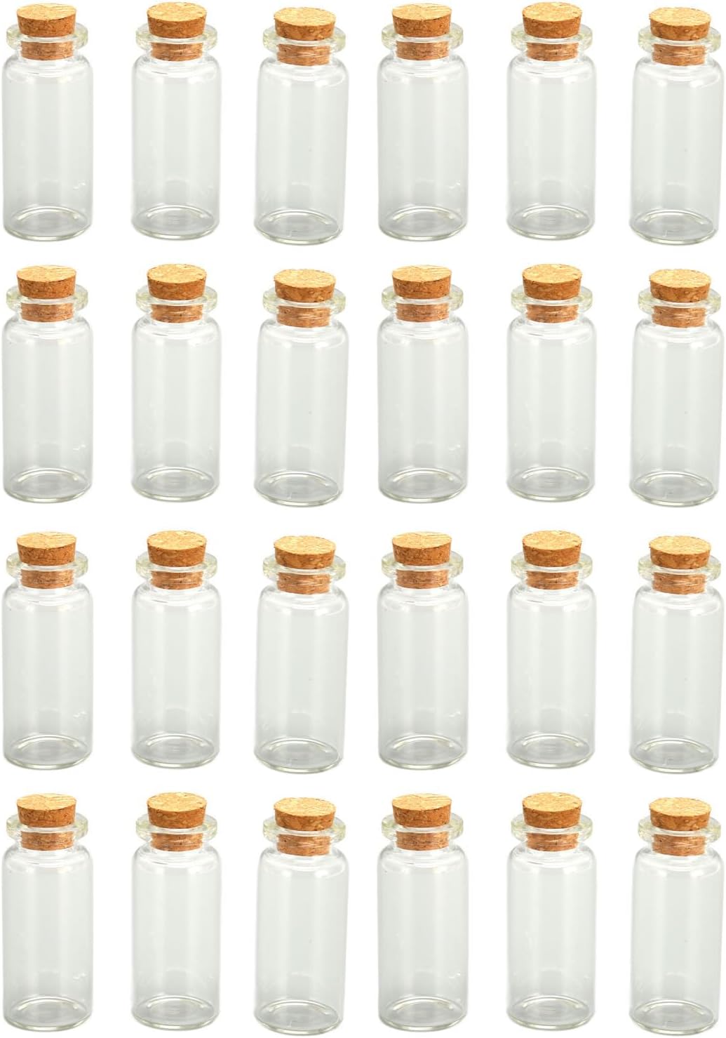 Amazon.com: Mini Glass Bottles with Stoppers Snuff Kit Empty Spell Jars ...