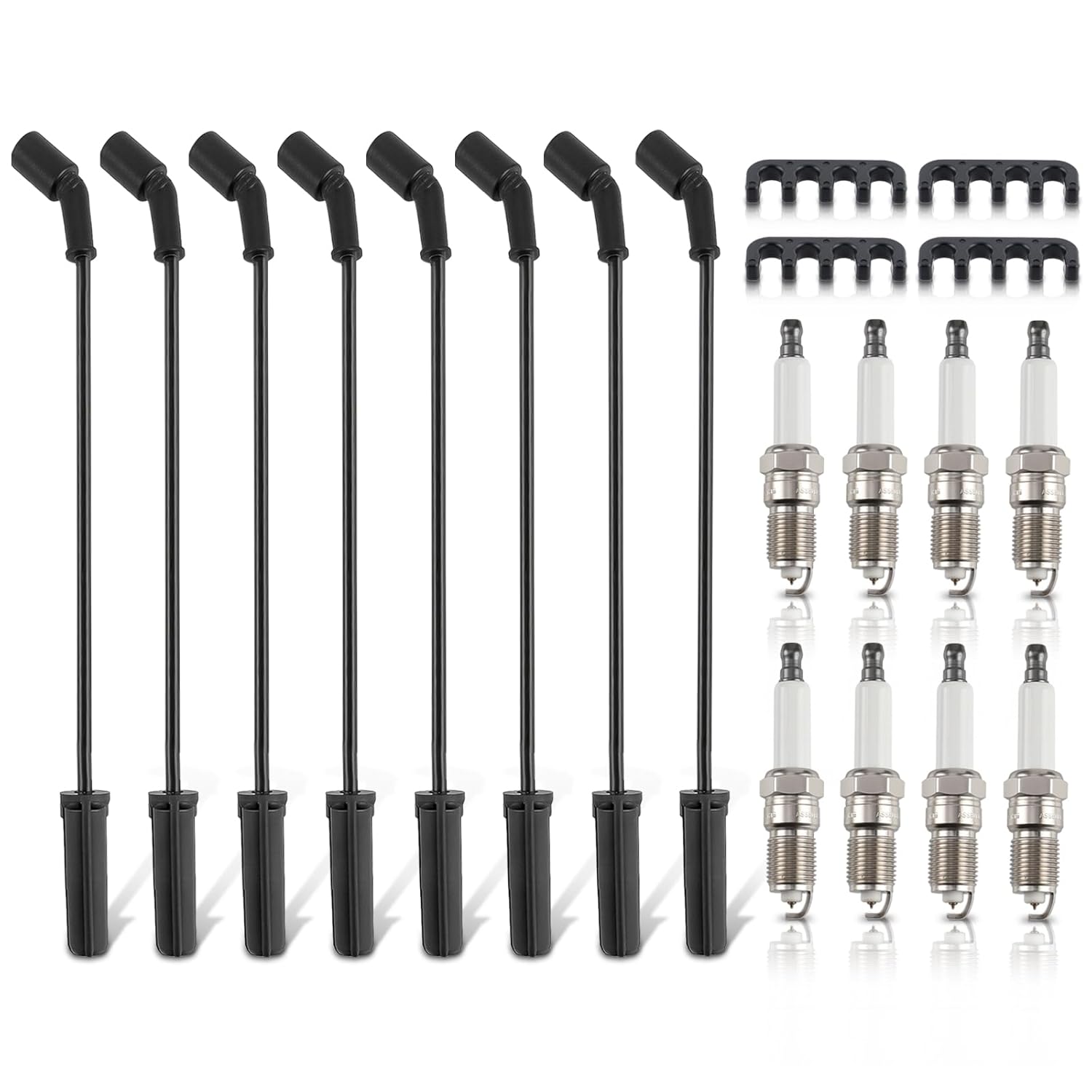 Amazon.com: AUTOKAY Spark Plugs and Wires Set of 8 for GMC Sierra Yukon ...