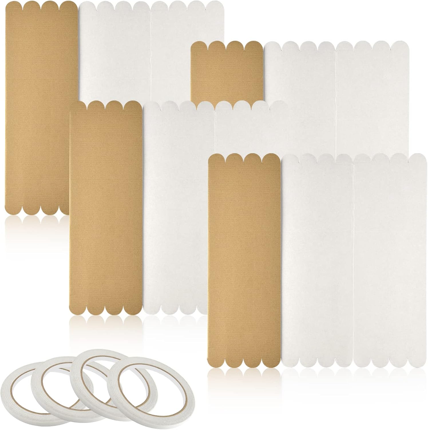 Amazon.com : 4 Pack Tri Fold Poster Board White Fold Display ...