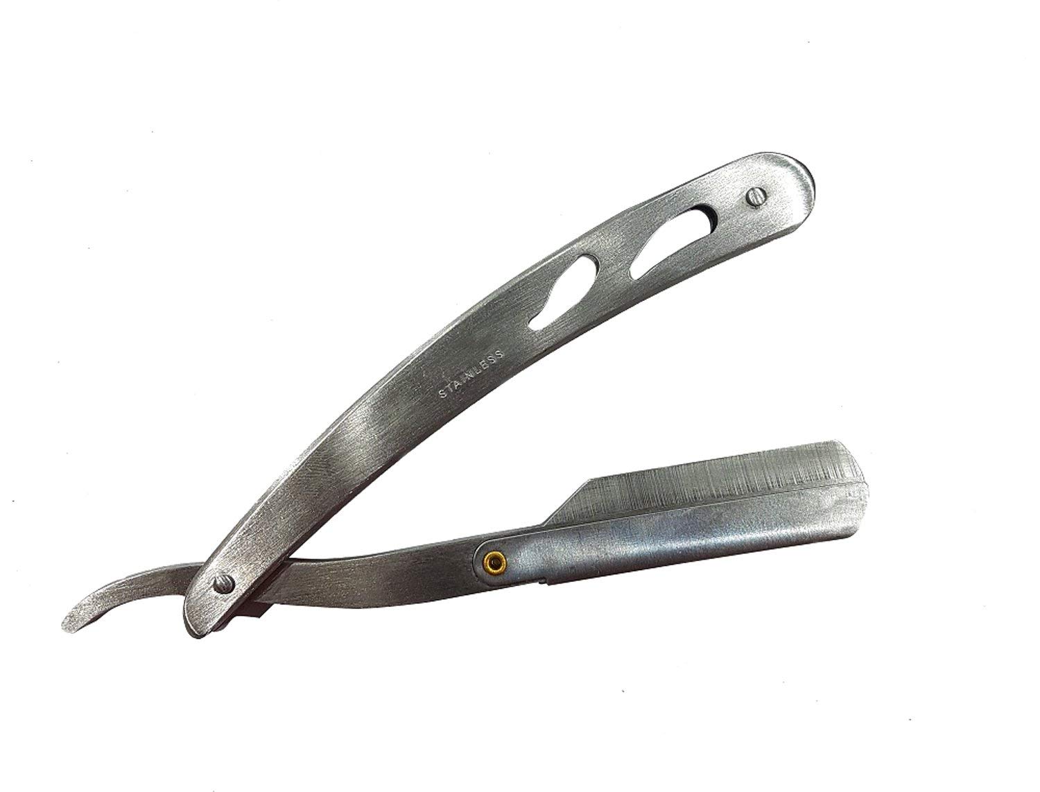 Kabello Stainless Steel Straight Edge Barber Blade Shaving Razor For ...