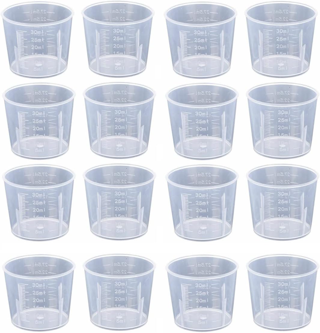 50ml Resin Measuring Cups, 30 Pcs Plastic Mixing Cups, Epoxy Mixing ...