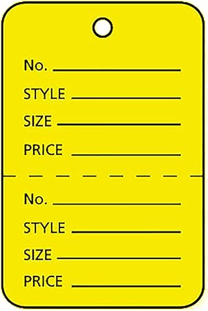 Amazon.com : SSWBasics Large Unstrung Yellow Perforated Coupon Price ...
