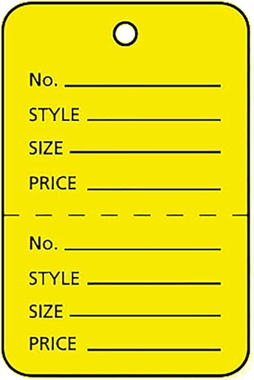 Amazon.com : SSWBasics Large Unstrung Yellow Perforated Coupon Price ...