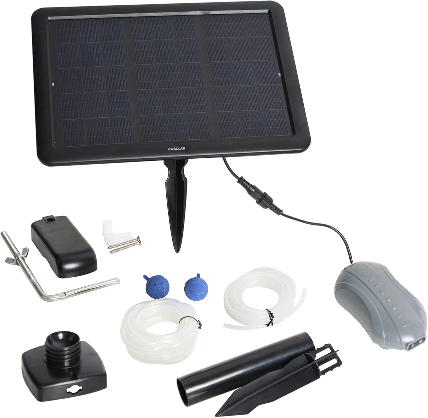 Amazon.com : Hybrid Smart Solar Air Pump. Continuous Interruption Day ...