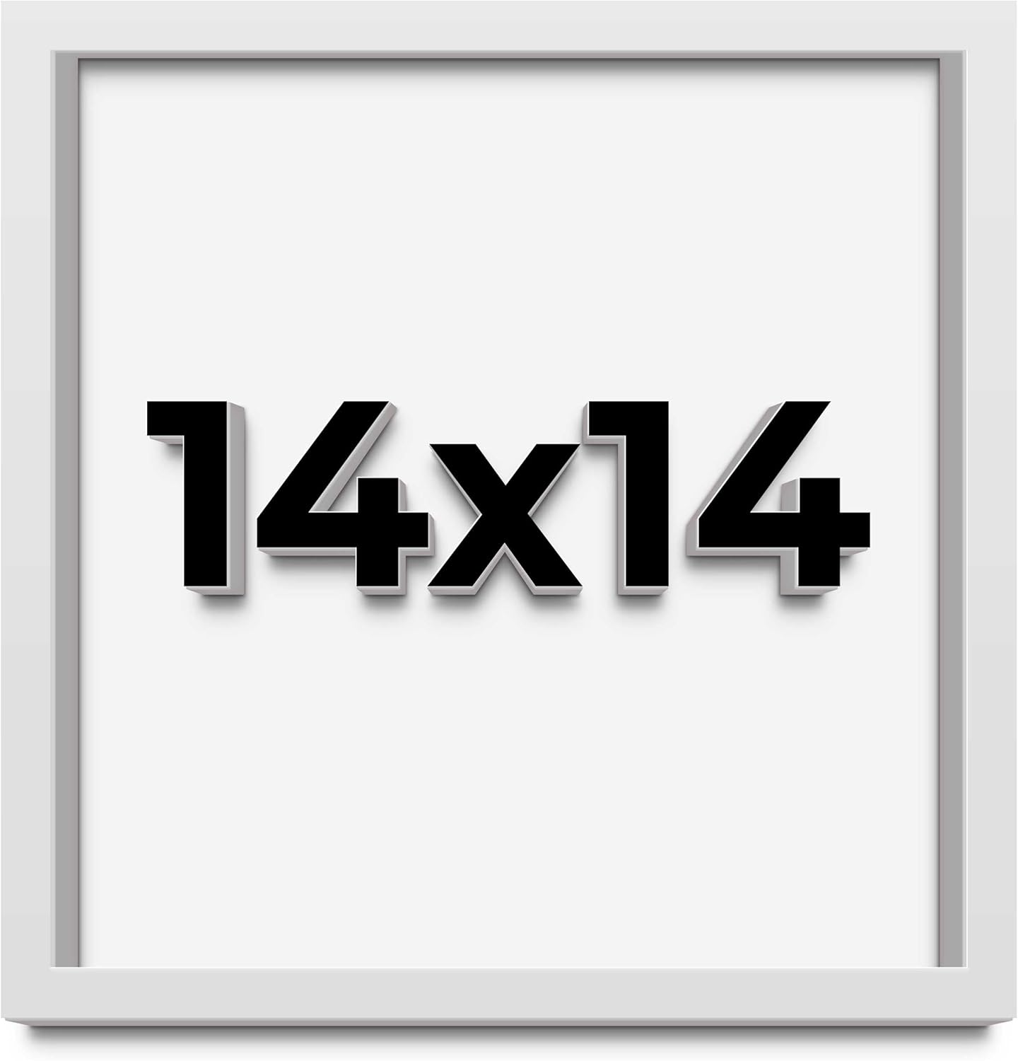 Amazon.com - 14x14 White Shadow Box Frame | 1 Inches Deep Wood ...