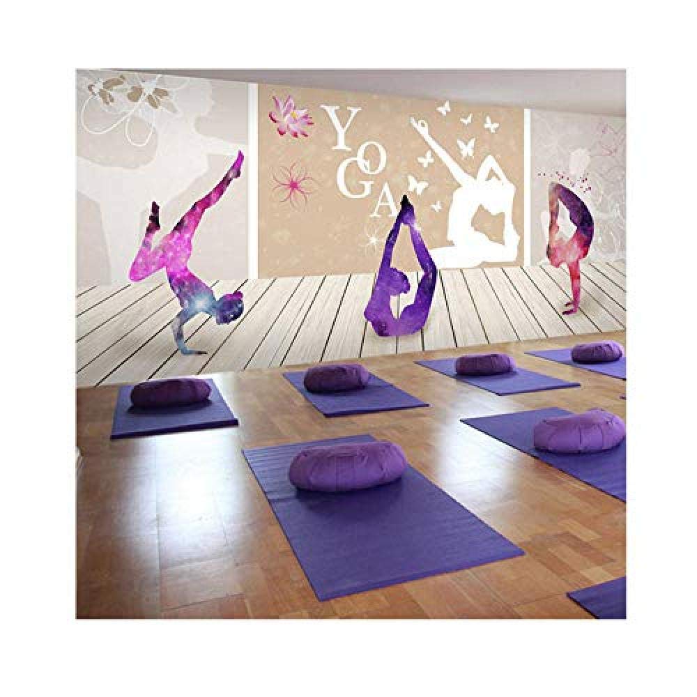 Yoga Mat Room With Wallpaper Details Of Buddha Tapestry Bohemian Wall