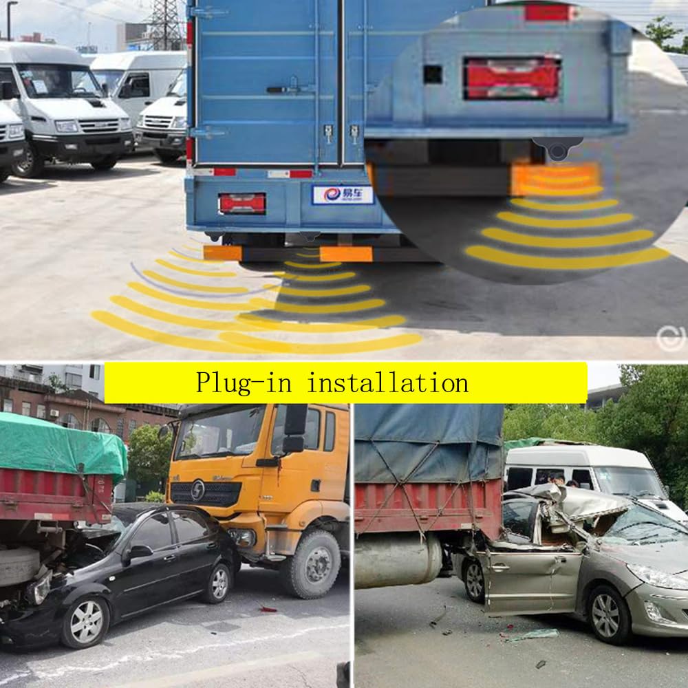 Snapklik.com : Parktronic 4 Parking Sensor Kit Backup Radar System 24V ...